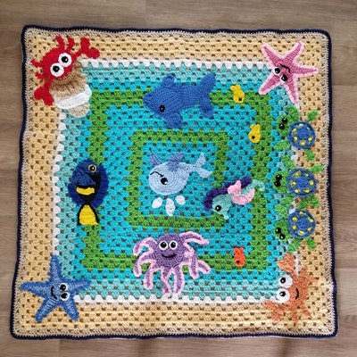 Under the Sea Vol 1 Applique Pack Crochet Pattern Digital Download - Etsy