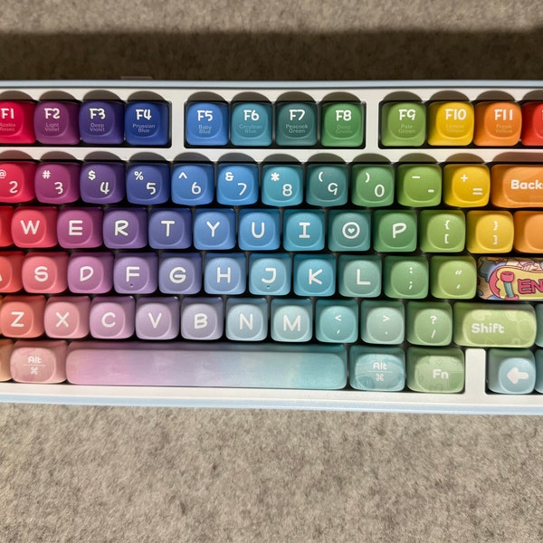 Cute Monsters Keycap Set, MOA Profile, Cute Art, PBT, Cherry MX Stem ...