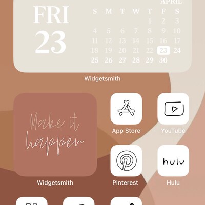 Minimalist Icon Theme Pack for iPhone IOS 14-15 App Covers Black, White ...