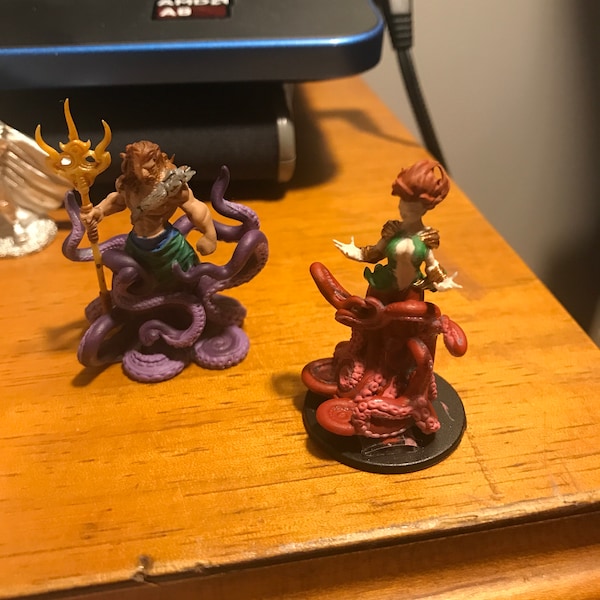 Cecaelia, Male and Female Resin Miniature - for D&D Dungeons and ...