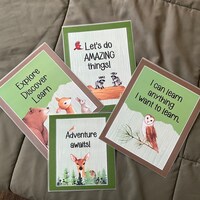 JUNGLE NUMBER POSTERS, Printable Safari Theme Numbers 1-20 With Tens ...