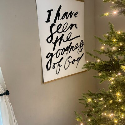 Large Poster: I Have Seen the Goodness of God - Etsy