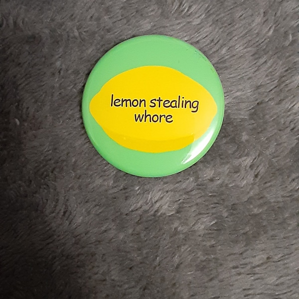 Lemon Stealing Button | Meme Badge Pinback 1.5 Inch | Memes Video - Etsy