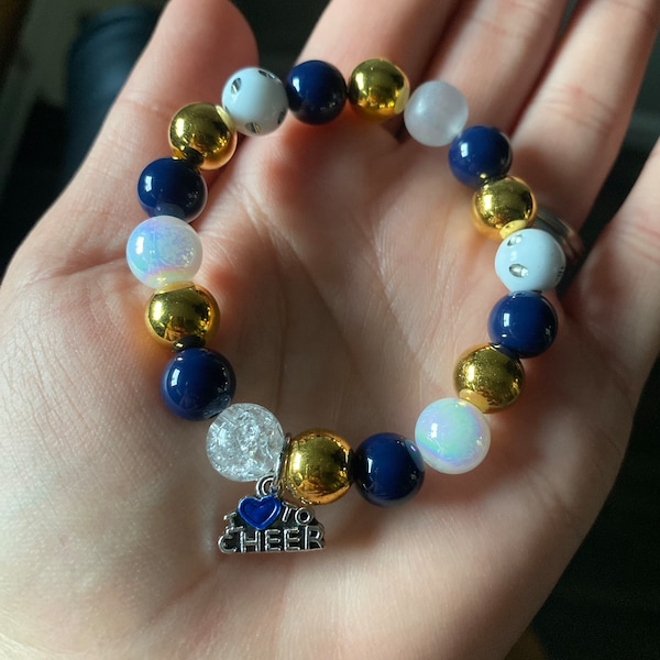 Cheer Squad Team Bracelets - Custom Colors Cheerleading Gifts - Etsy