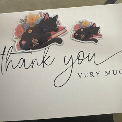 Charming Book-loving Weasel Sticker Cute White Weasel Reading Decal ...