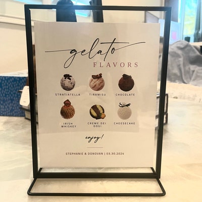 Ice Cream Bar Sign Template, Ice Cream Station Sign Printable, Modern ...