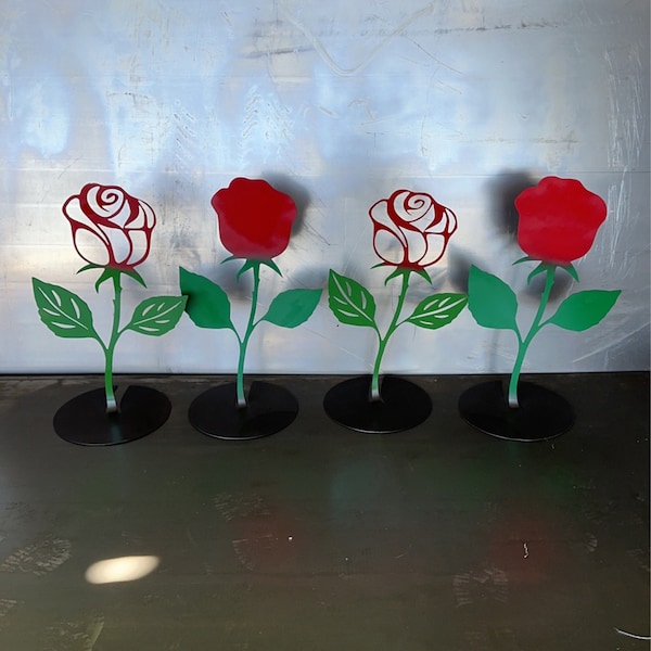Table Top Rose Plasma CNC DXF Flower - Etsy