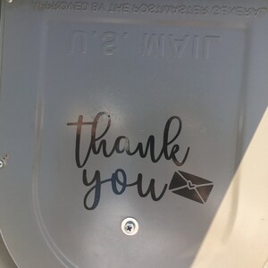 Thank You Decal, Thank You Sticker, Thank You Mail Box Decal Sticker ...