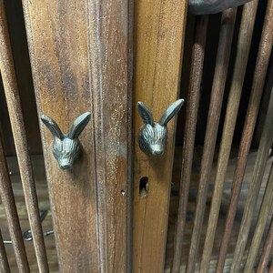 Handmade Wooden and Marble Door Knob Scandinavian Geometric Shaped Door ...