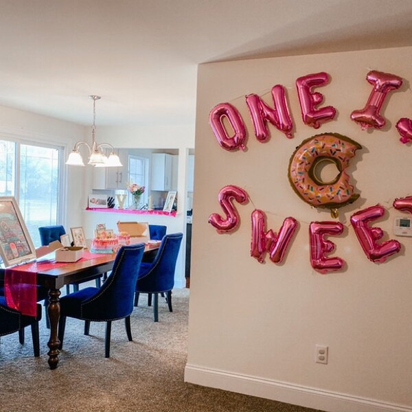 One is Sweet Balloons Donut Birthday Decor First Birthday Party 1st ...