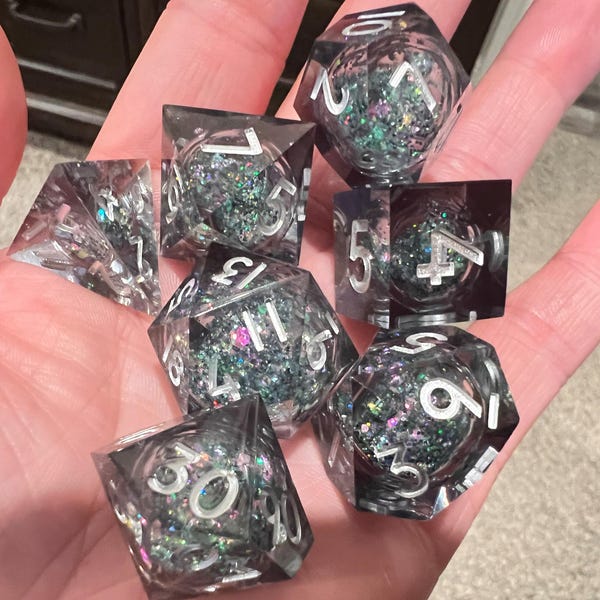 Koi Dnd Dice Set Liquid Core Dice Set for Role Playing Games, Dungeons ...