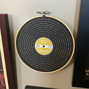 Personalised Song Sheet Music Notes Lyrics Print 1st, 2nd Anniversary ...