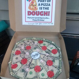 Graduation Money Gift, Printable Money Pizza Sign, Money Gift Ideas ...