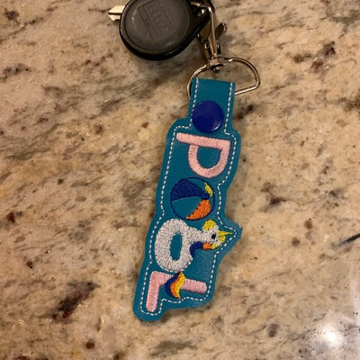 Pool Keychain, Embroidered, Keyfob, Handmade, Swimming Pool, Summer - Etsy