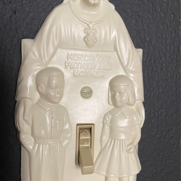 Reproduction Vintage Turn on Jesus Light Switch Plate Cover Hartland ...