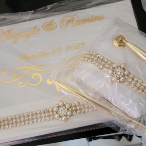 Pearl Wedding Unity Candle Set Champagne Wedding Unity - Etsy