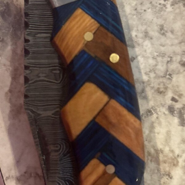 Handmade Damascus Cheese Knife Set of 5 Pcs With Olivewood Handle ...