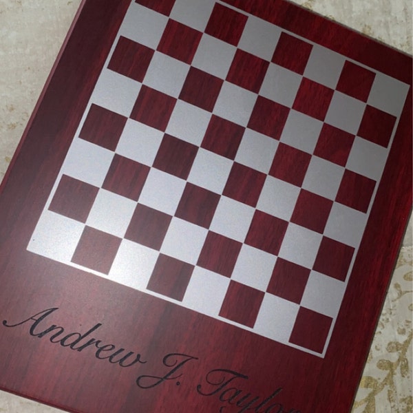 Personalized Chess Set Including Engraved Case With Monogram or Name ...