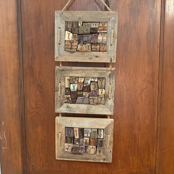 Natural Coastal Village Street 22x19x6inch Driftwood Wall Sculpture. - Etsy