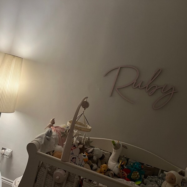 EXTRA LARGE 80cm Decorative Wooden Sign SCRIBBLE Font - Wall Art - Home ...