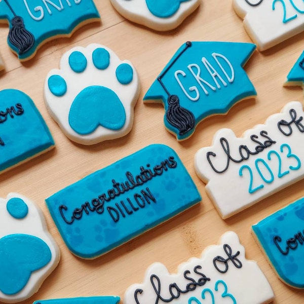 Class of or Graduation Year Cookie Cutter and Fondant Cutter and Clay ...