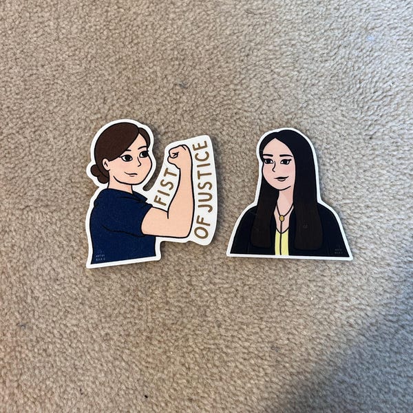 The Rookie Stickers, Cartoon Stickers, Angela, Nyla, Celina, Aaron ...