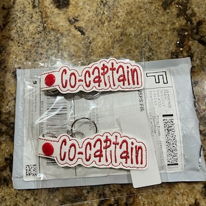 Captain Cheerleader Name Tag Keychain, Captains Keychain, Cheer ...