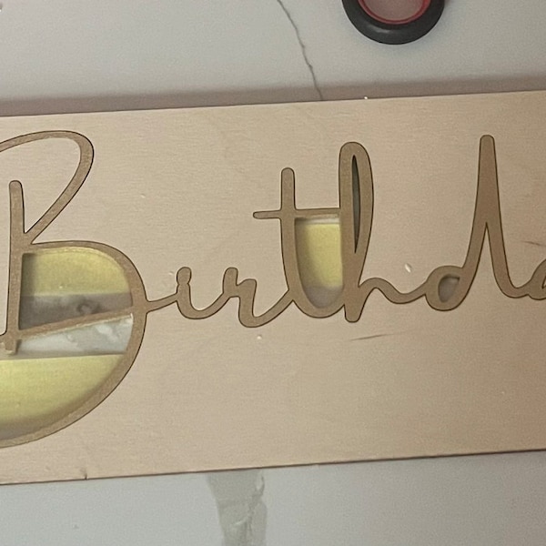 Birthday Backdrop Name Sign, Name Sign for First Birthday Party, Wood ...