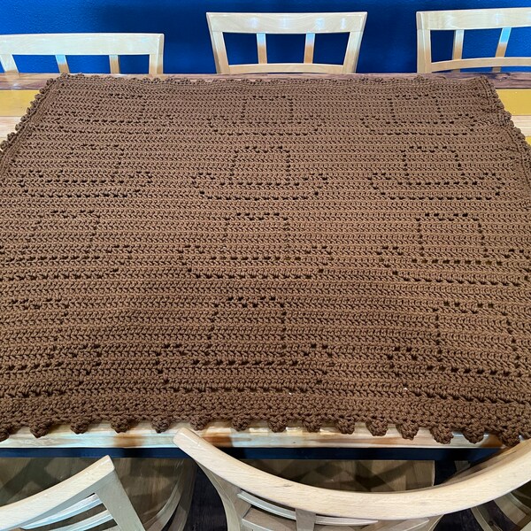 Princess Castle Filet Crochet Blanket Instant Downloadable PDF Written ...