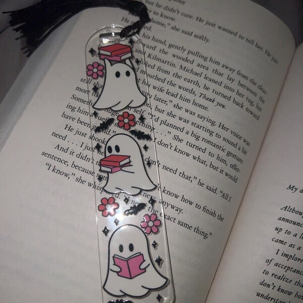 Ghost Bookmark Halloween Bookmark Goth Bookmarks - Etsy