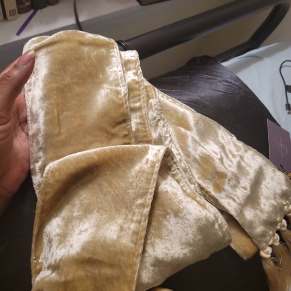 Hand Dyed Velvet 64” Table Topper Tablecloth Throw Oversized Piano ...