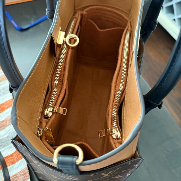 Handbag Insert for Side Trunk MM Bag - Customizable Felt Organizer ...