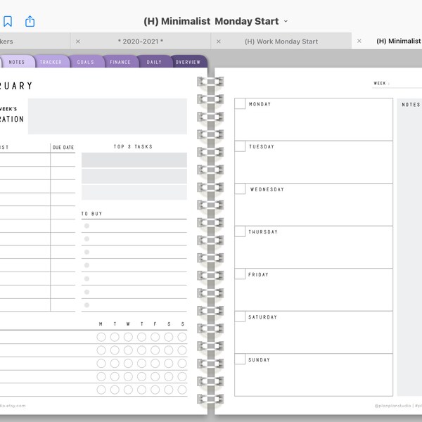 Homeschool Digital Planner in Pastels, Learning at Home Digital Planner ...