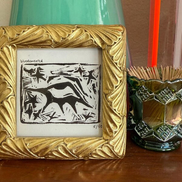 Spider • Linocut Patch - Etsy