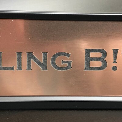 Personalized Office Name Plate, 2x8 or 2x10, Laser Engraved - Etsy