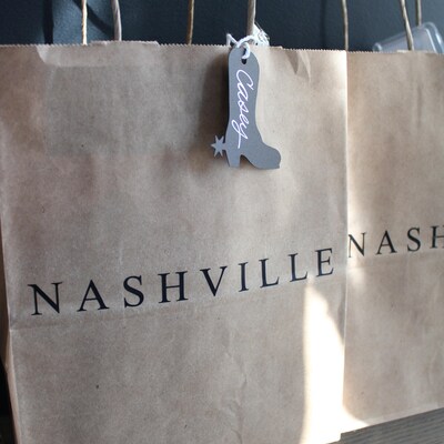 Sets of Cowgirl Boot Tag Cowboy Boot Gift Tags Personalized - Etsy