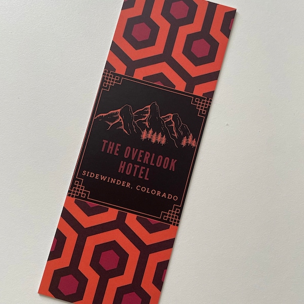 The Shining Bookmark | Horror | the Overlook Hotel | Reading Gift ...