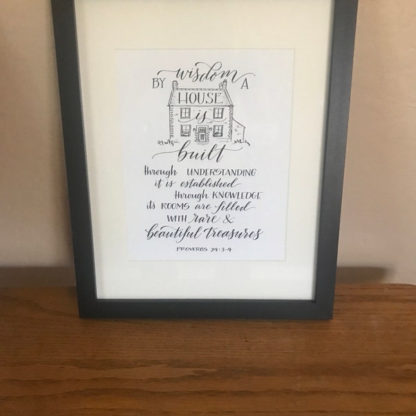 Numbers 6:24-26 - Hand-lettered Scripture Print - Bella Scriptura ...