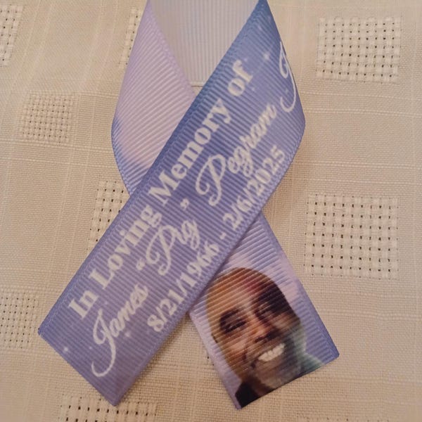 Memorial Ribbon, Personal Memorial Ribbons, Awareness Robbins, Custom ...