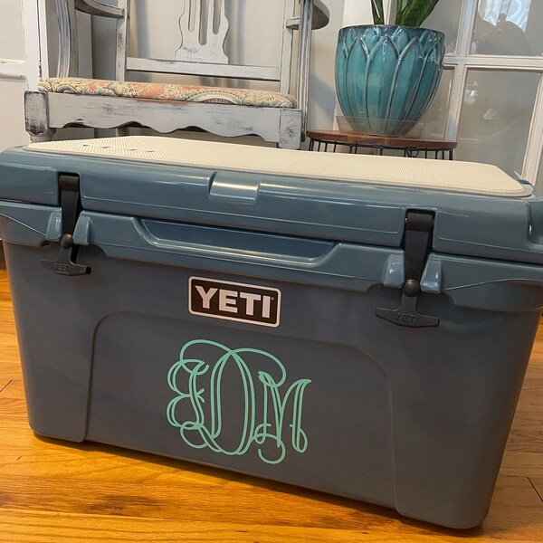 Monogram Decal, Vinyl Decal, Yeti Monogram, Monogram for Cooler ...