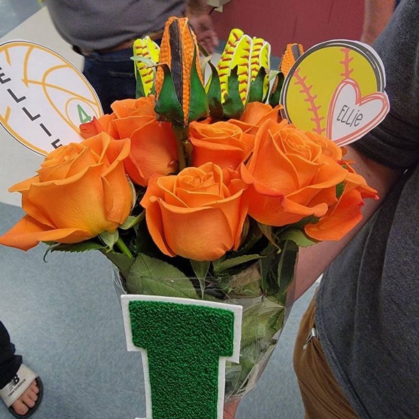 Softball Sport Buds Roses - Etsy