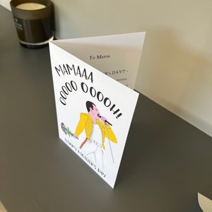 Funny Mothers Day Card Mama Ooooh Freddie Mercury Queen Mama Mothers ...