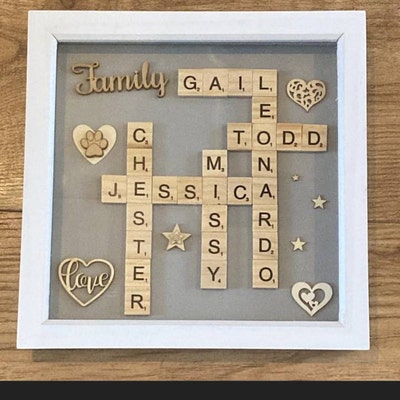 Personalised Scrabble Frames - Etsy