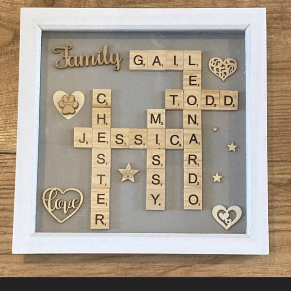 Personalised Scrabble Frames - Etsy