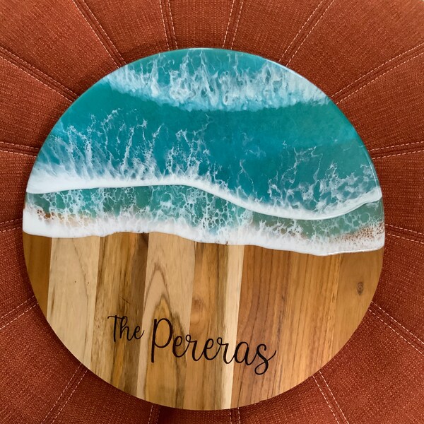 Live-edge River Resin Red Cedar Wood Charcuterie Board - Etsy