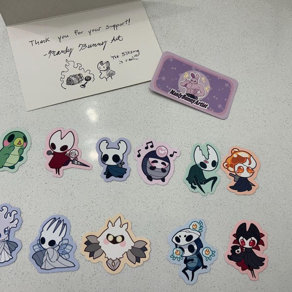 Hollow Knight Inspired Vinyl Stickers | Little Hallownest - Etsy