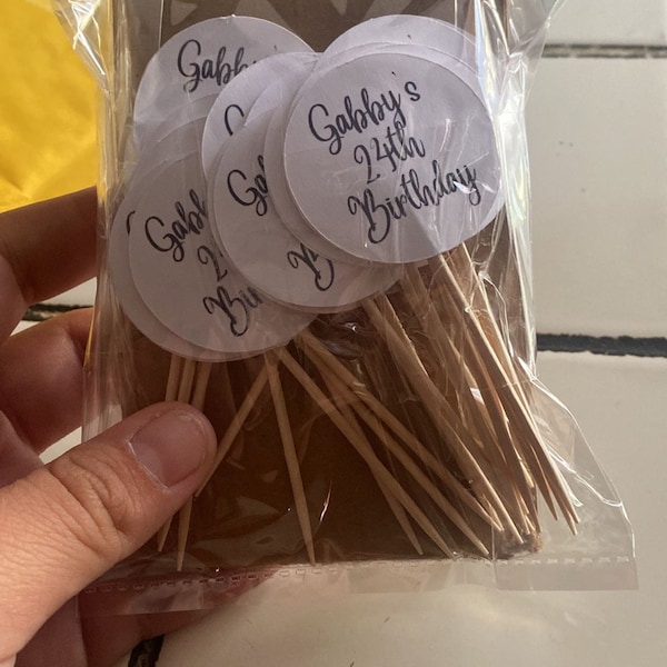 Custom Image, Logo or Text Cupcake Toppers, Business Logo Cupcake ...