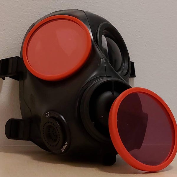 S10 FMJ08 Gas Mask Filter Lens Multi Colour Black Red Blue Green Orange ...
