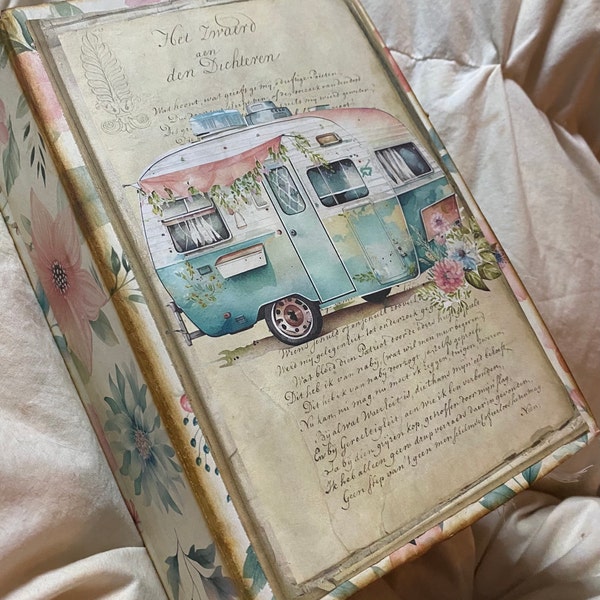 Junk Journal, Shabby, Camper, Kit, Camping, RV, Vacation, Tent, Road ...