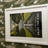 Enjoy the Ride Cycling Art Print - Etsy
